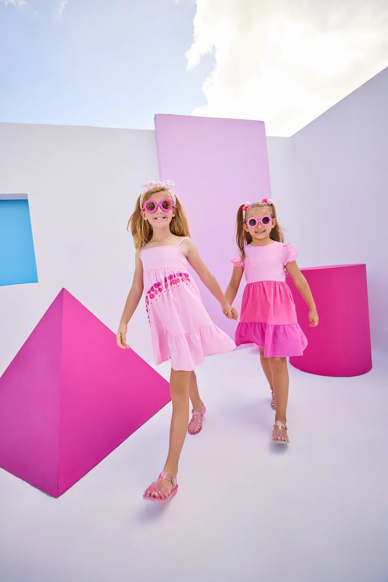 Ariel Dress - Pink Flower Power – Barnett & Co.